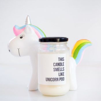 Unicorn Poo Soy Candle | The Prospect Project. Handmade soy candles